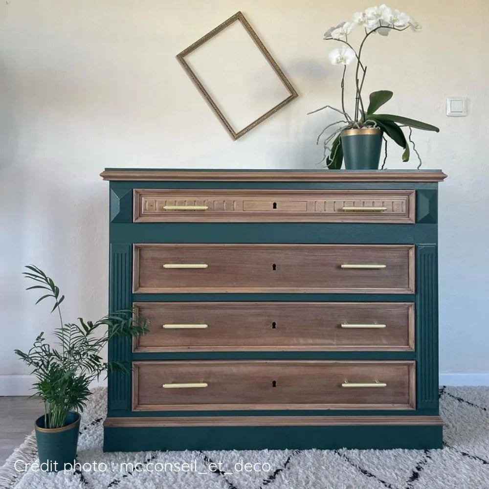 Commode ancienne style Louis-Philippe en bois décapée et relookée ...
